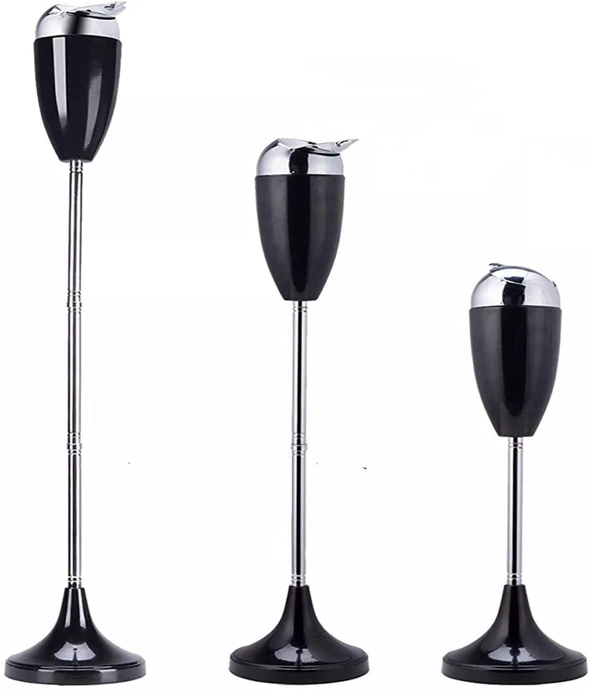 Floor Standing Ash Tray with Lid Adjustable Height from 21.5" to 35 ...