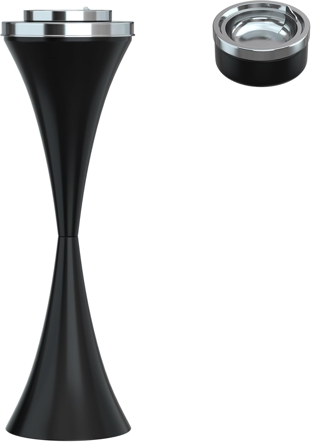 Floor Standing Ashtray w/Detachable Cigar Container,Stainless Steel ...