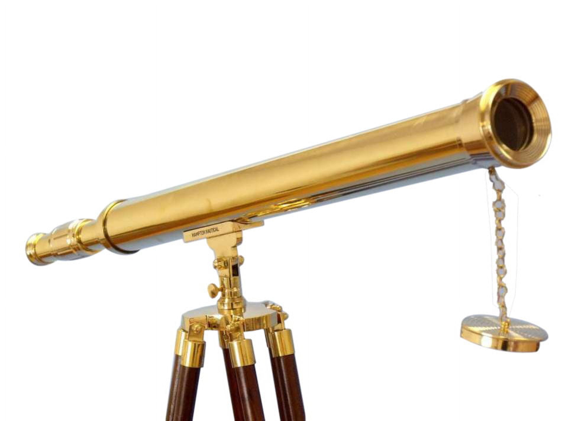 Floor Standing Brass Harbor Master Telescope 60"" - Walmart.com