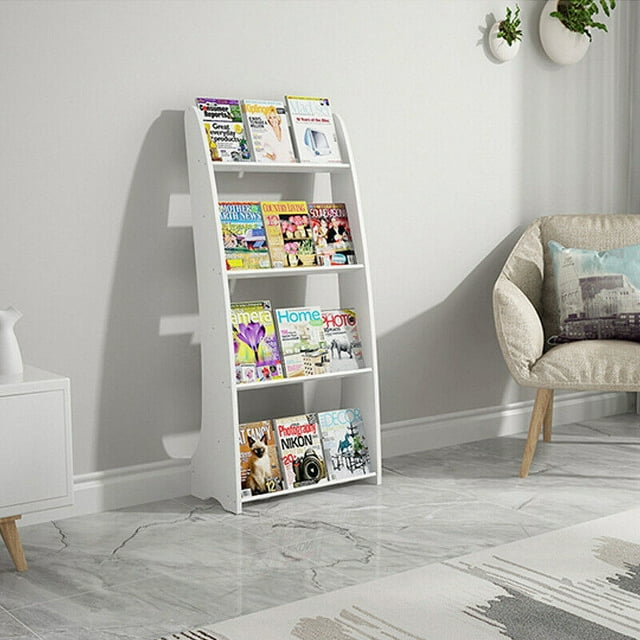 Floor Standing Brochure Display Stand Magazine Rack Newspaper Holder ...