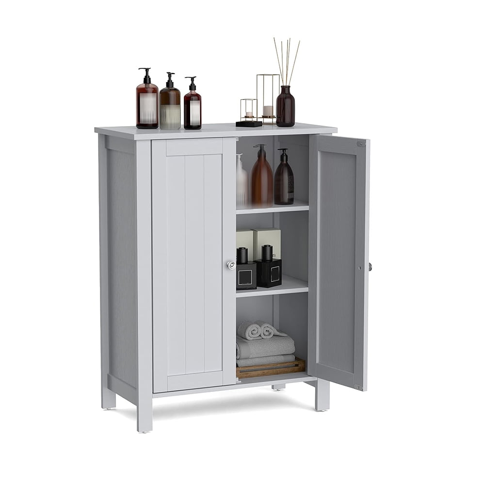 Floor Standing Cabinet, Storage Organizer Cabinet with 3-Tier ...