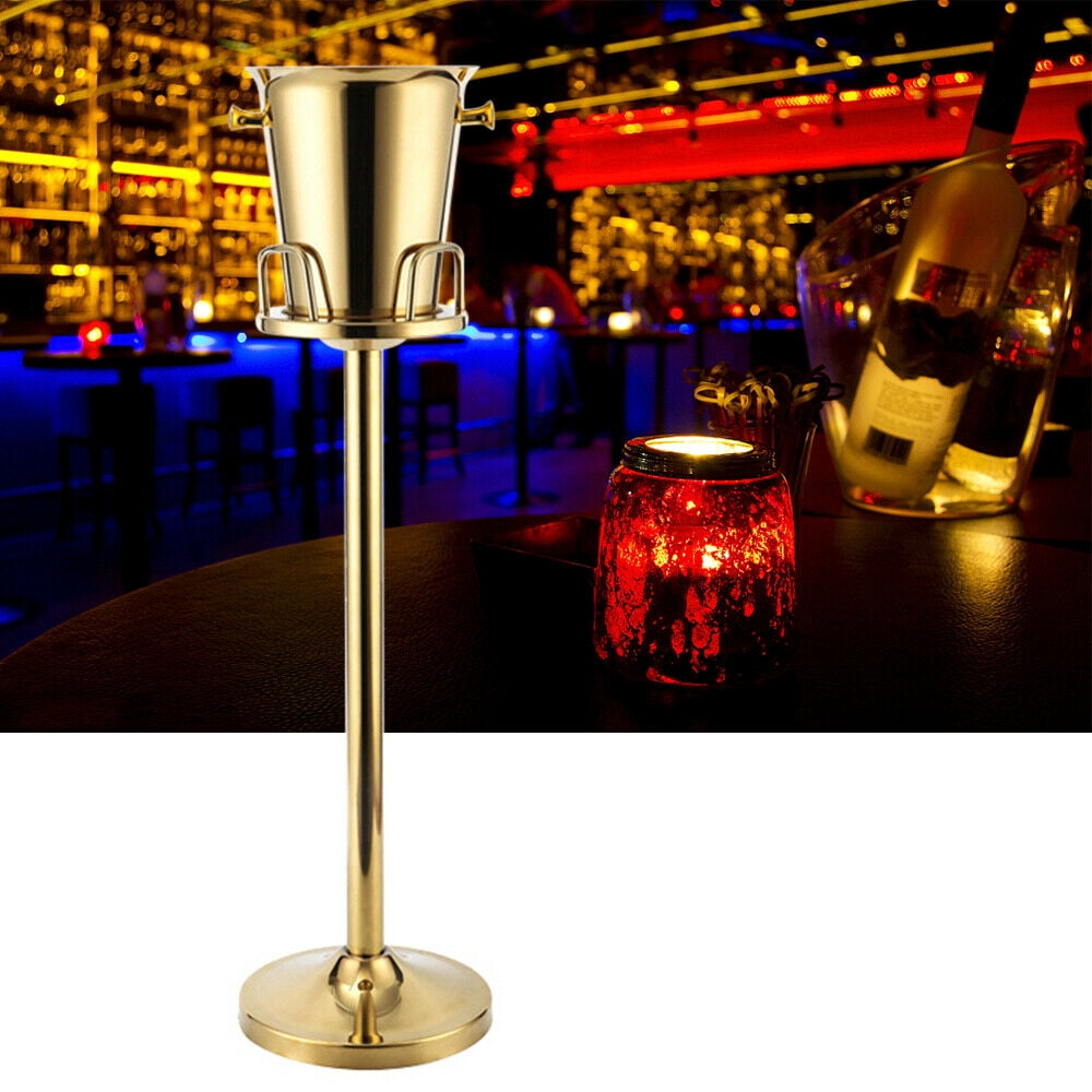 Floor Standing Champagne Ice Bucket with Stand, Stainless Steel Wine ...