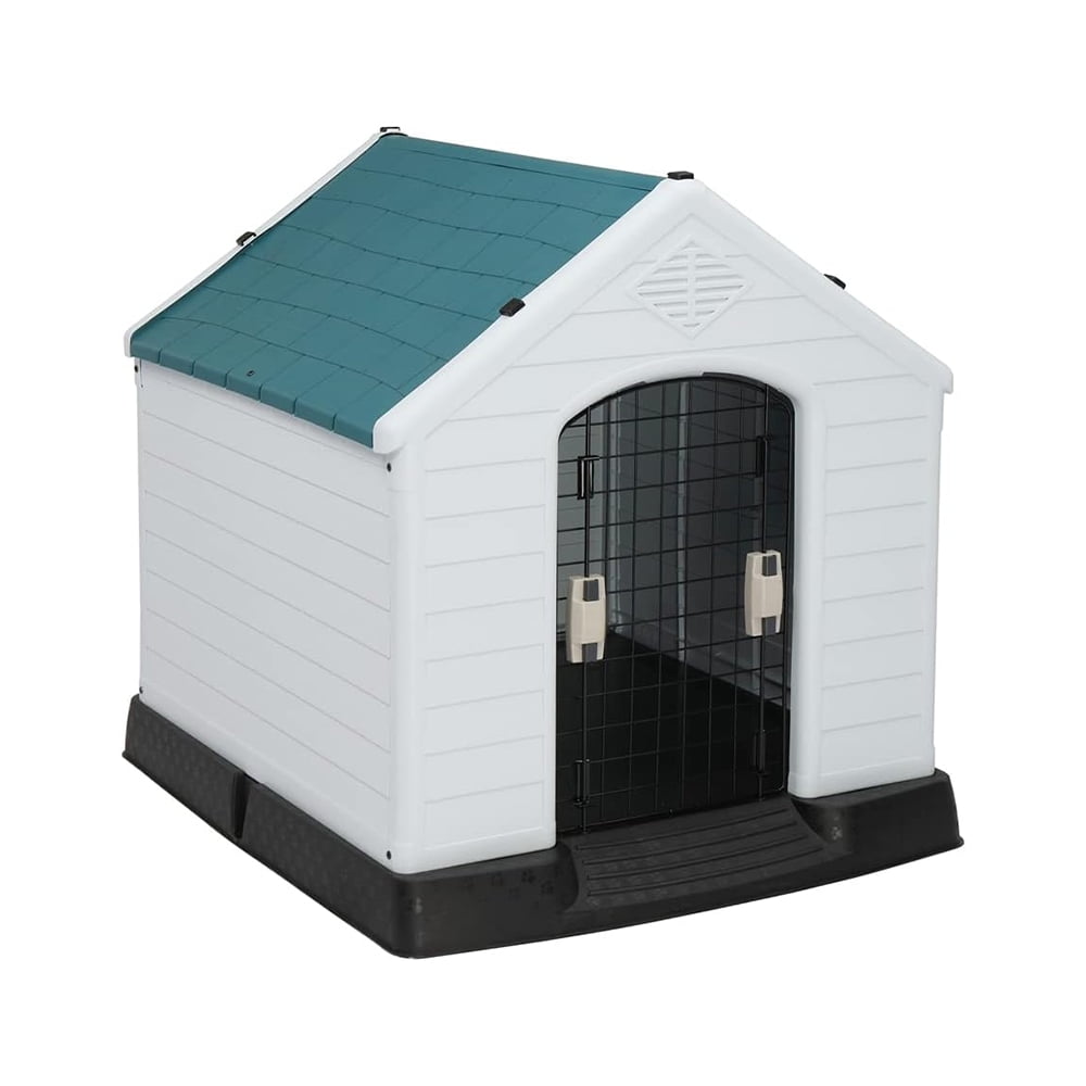 Floor Standing Dog House, Sturdy Dog Crate, 28" H Pet Dog Kennel with ...