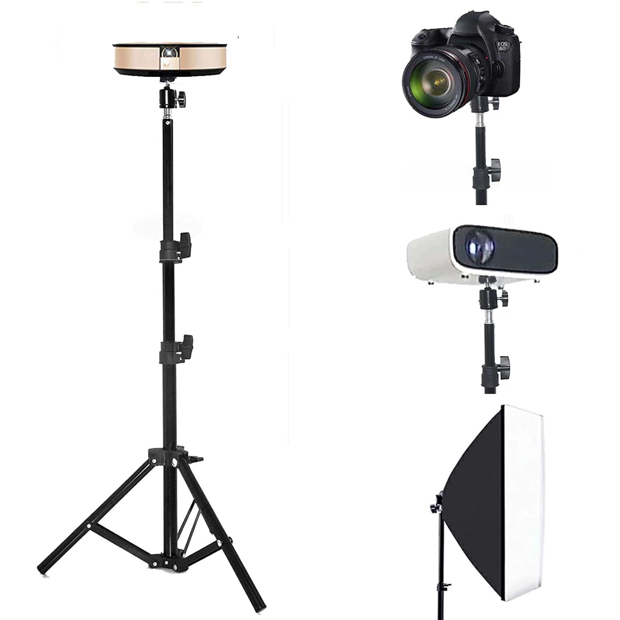 Floor-Standing Height-Adjustable Projector Stand/Tripod - Walmart.com