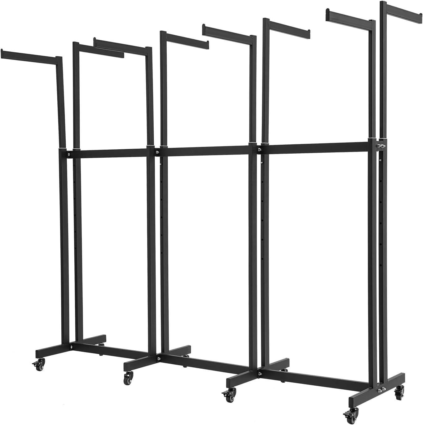 Floor Standing Metal Garment Rack, Height Adjustable 8 Arms Clothing ...