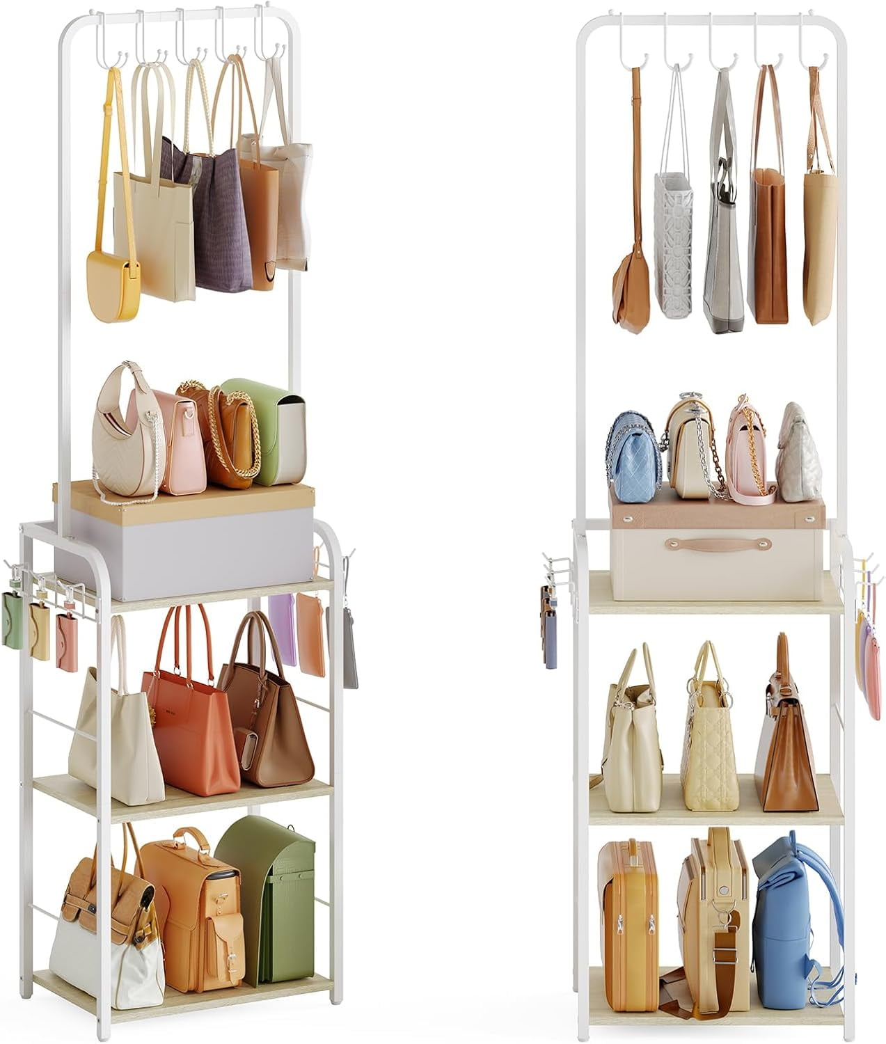 Floor-Standing Purse Organizer with Practical Purse Hanger, Tall ...