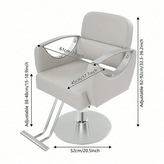 Floor Standing Salon Chairs, Adjustable Hair Salon Chair, Rotating ...