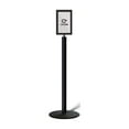 Floor Standing Sign Frame with Steel Low Profile Base, 7 inches by 11 ...