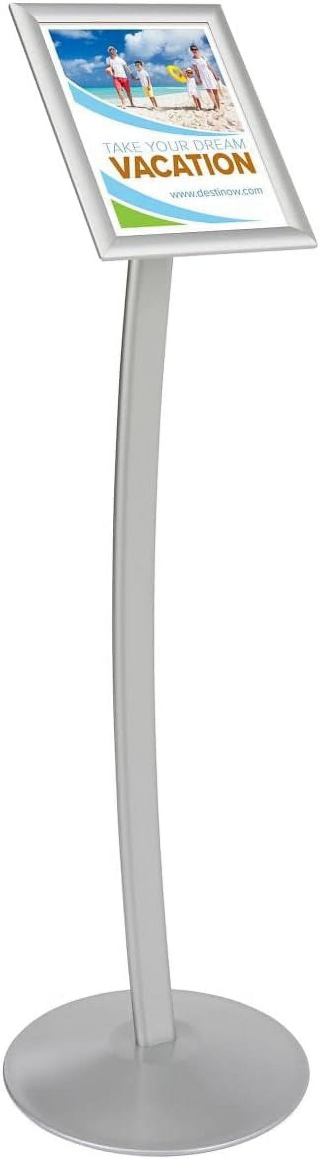 Floor-Standing Sign Stand for 8.5 x 11 inch Graphics, Snap-Open Frame ...