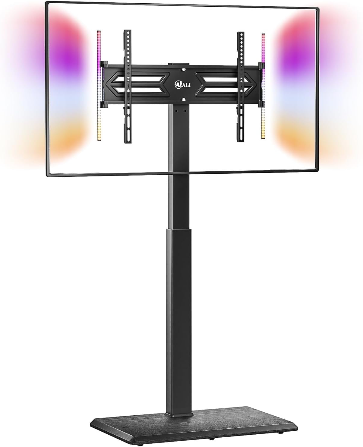 Floor TV Stand with LED Lights, Tall TV Stand Mount for 32-70 inch TV ...