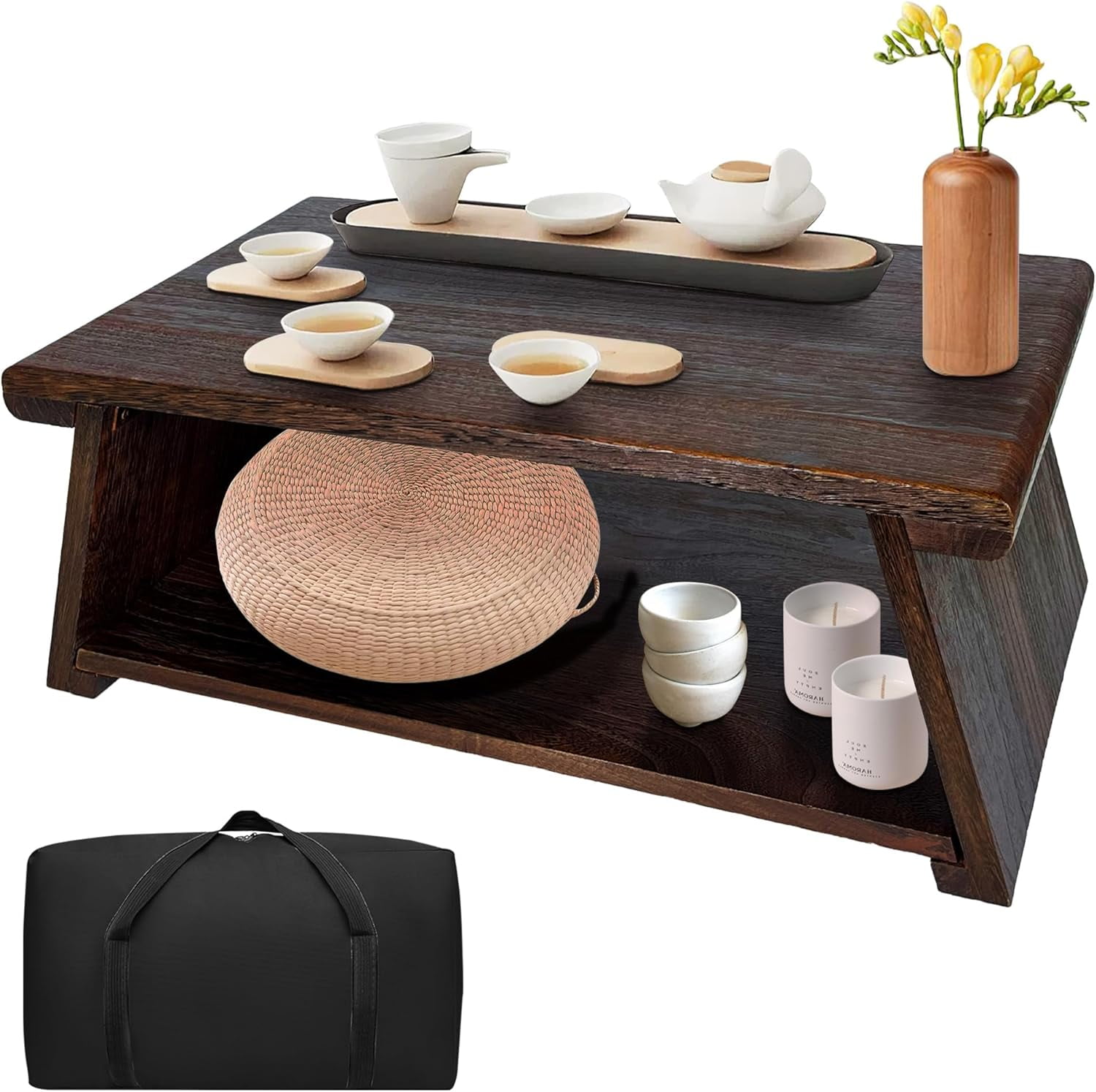 Floor Table, Altar Table Folding Design, Low Meditation Table for ...