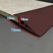 PVC Floor Edge Banding Threshold Connection Layered Carpet Edge Banding Strip 1M - Walmart.com