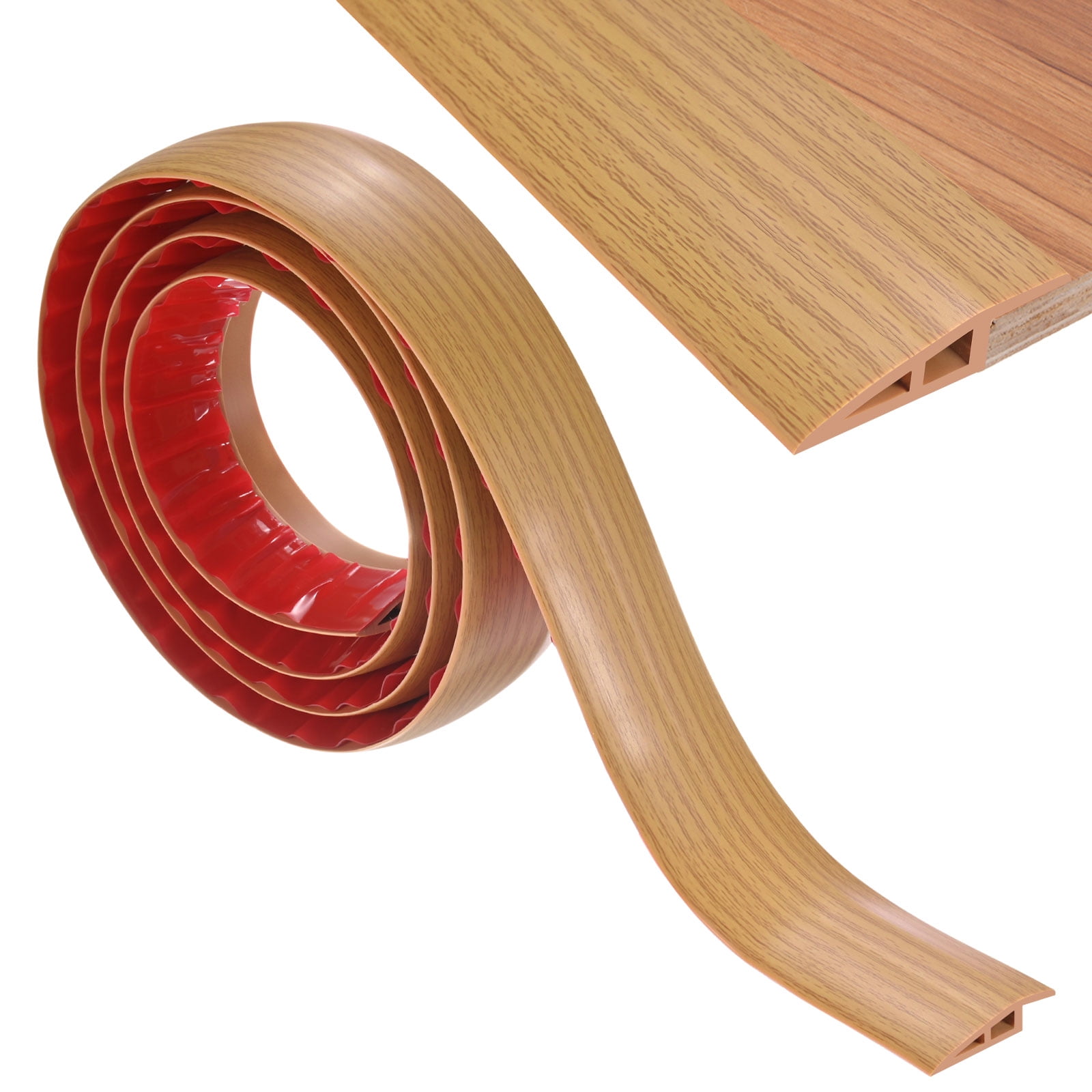 Floor Transition Strip, 6.56FT PVC Door Transition Strip Floor Cover ...