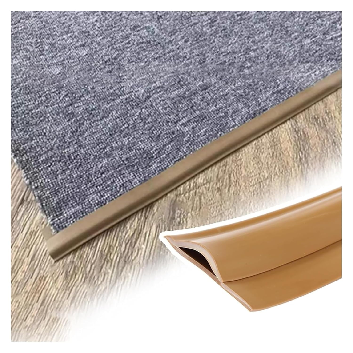 Floor Transition Strip, Cuttable Floor Carpet Edge Binding Anti Slip ...