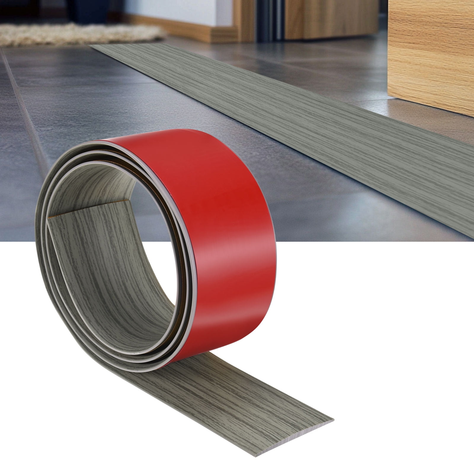 Floor Transition Strip Self Adhesive, 3.28FTx1.97Inch(1mx5cm) PVC ...