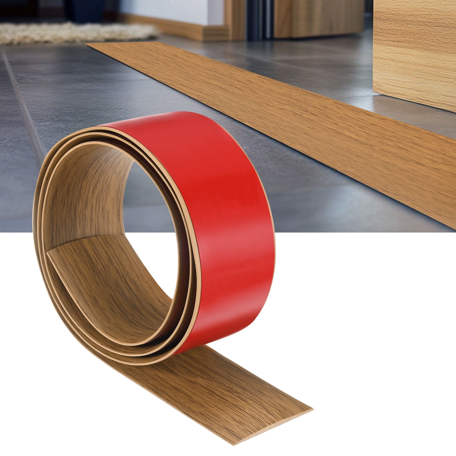 Floor Transition Strip Self Adhesive, 3.28FTx1.97Inch(1mx5cm) PVC ...