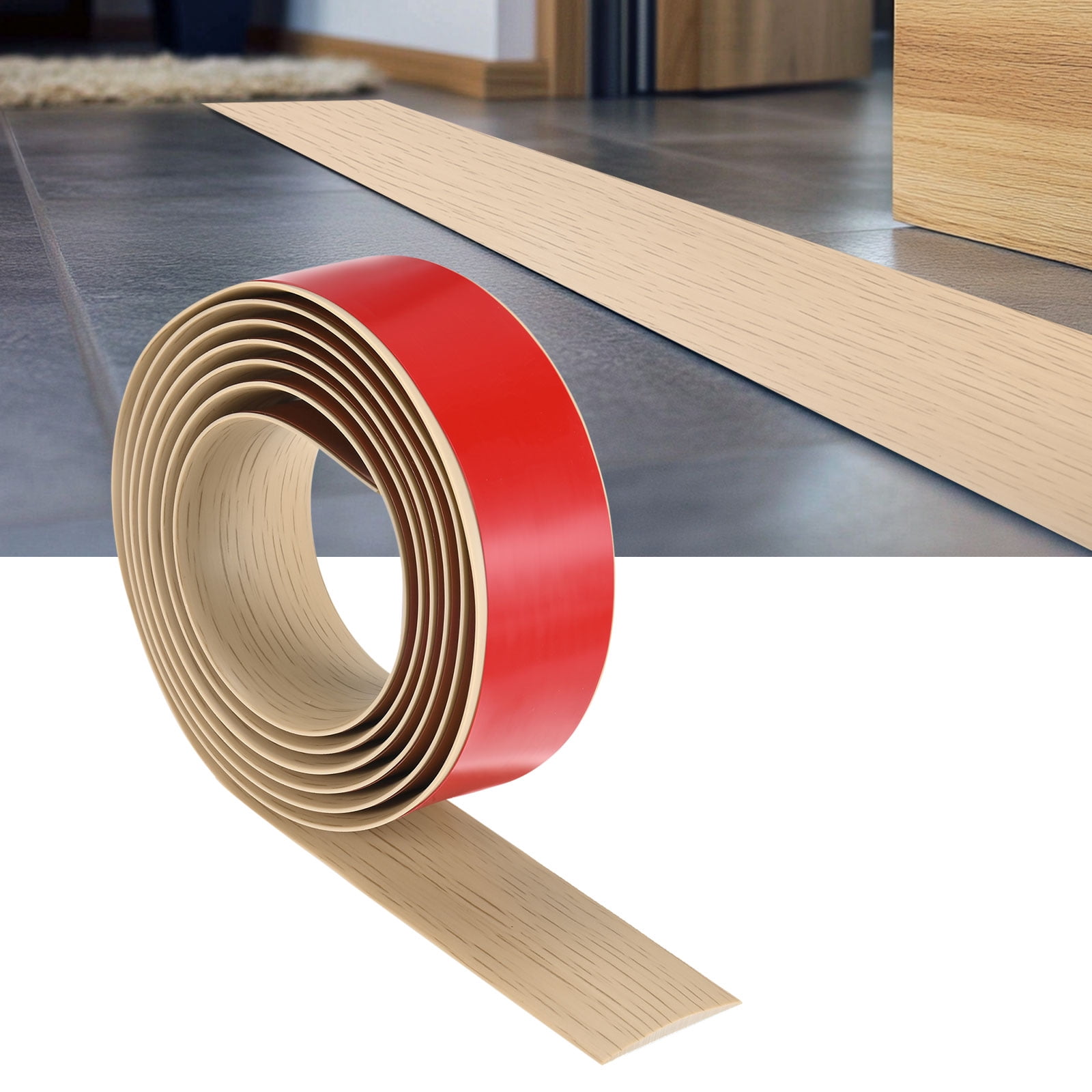 Floor Transition Strip Self Adhesive, 6.56FTx1.58Inch PVC Door ...