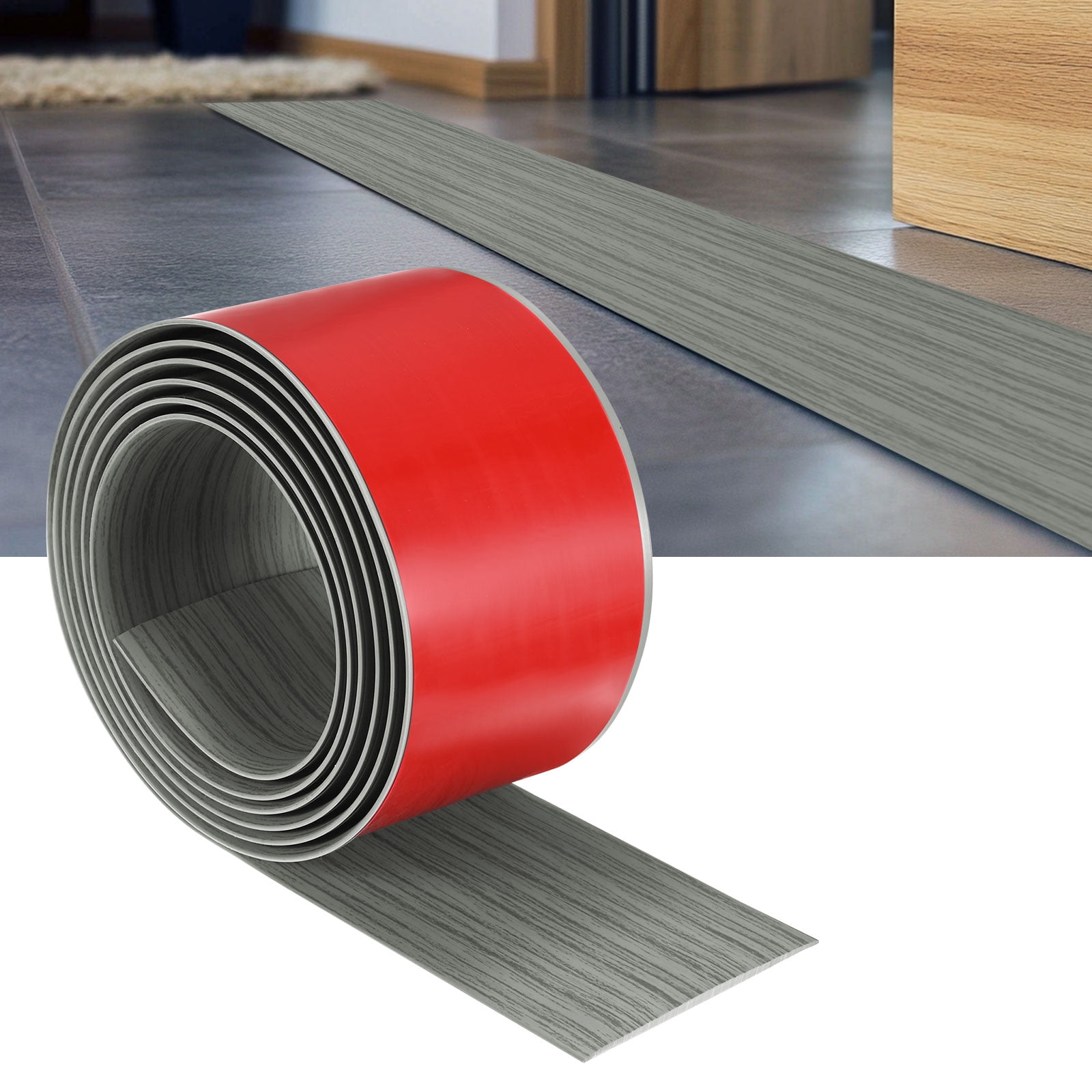 Floor Transition Strip Self Adhesive, 6.56FTx2.99Inch PVC Door Transition Strip for Gaps/Carpet ...