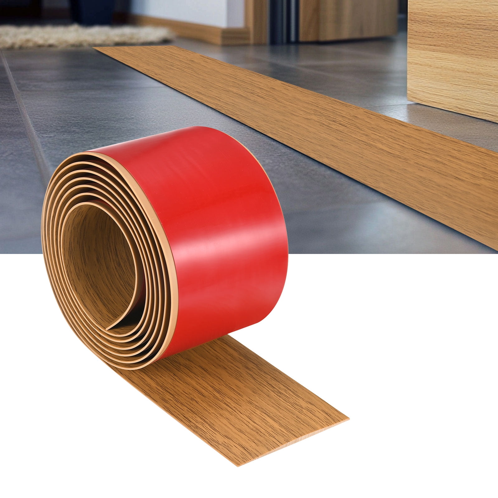 Floor Transition Strip Self Adhesive, 6.56FTx2.99Inch PVC Door ...