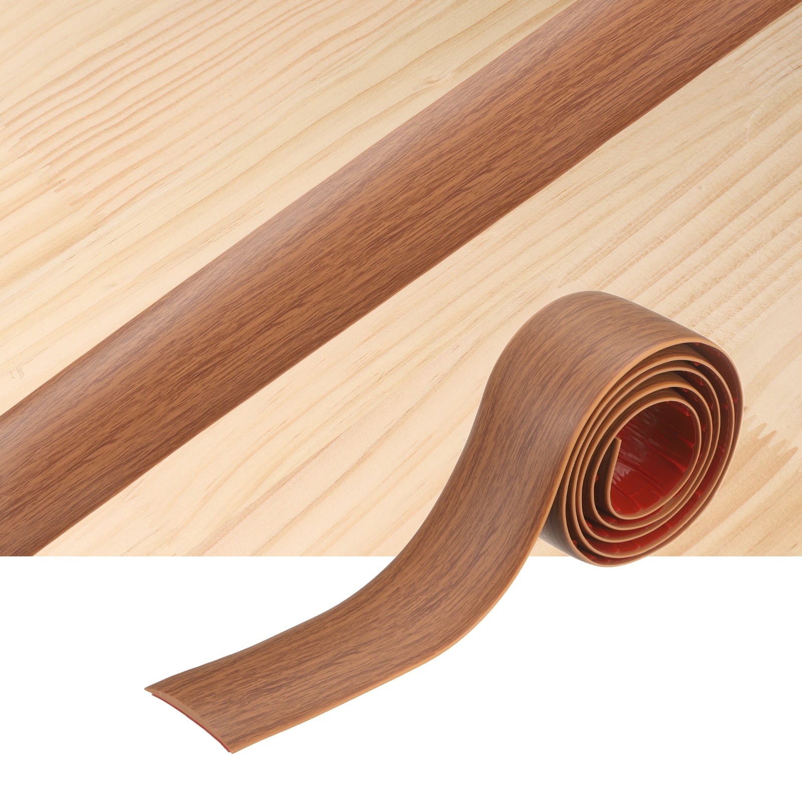 Floor Transition Strips, 3.28 ftx1.57" Edging Trim, Teak Wood Grain ...