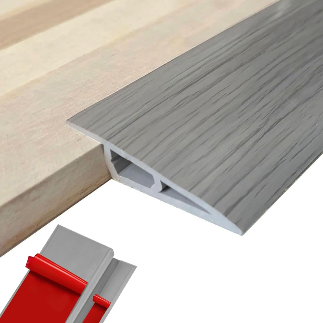 Floor Transition Strips Door Threshold Ramps 36 inch, 1/2'' ~ 3/5 ...
