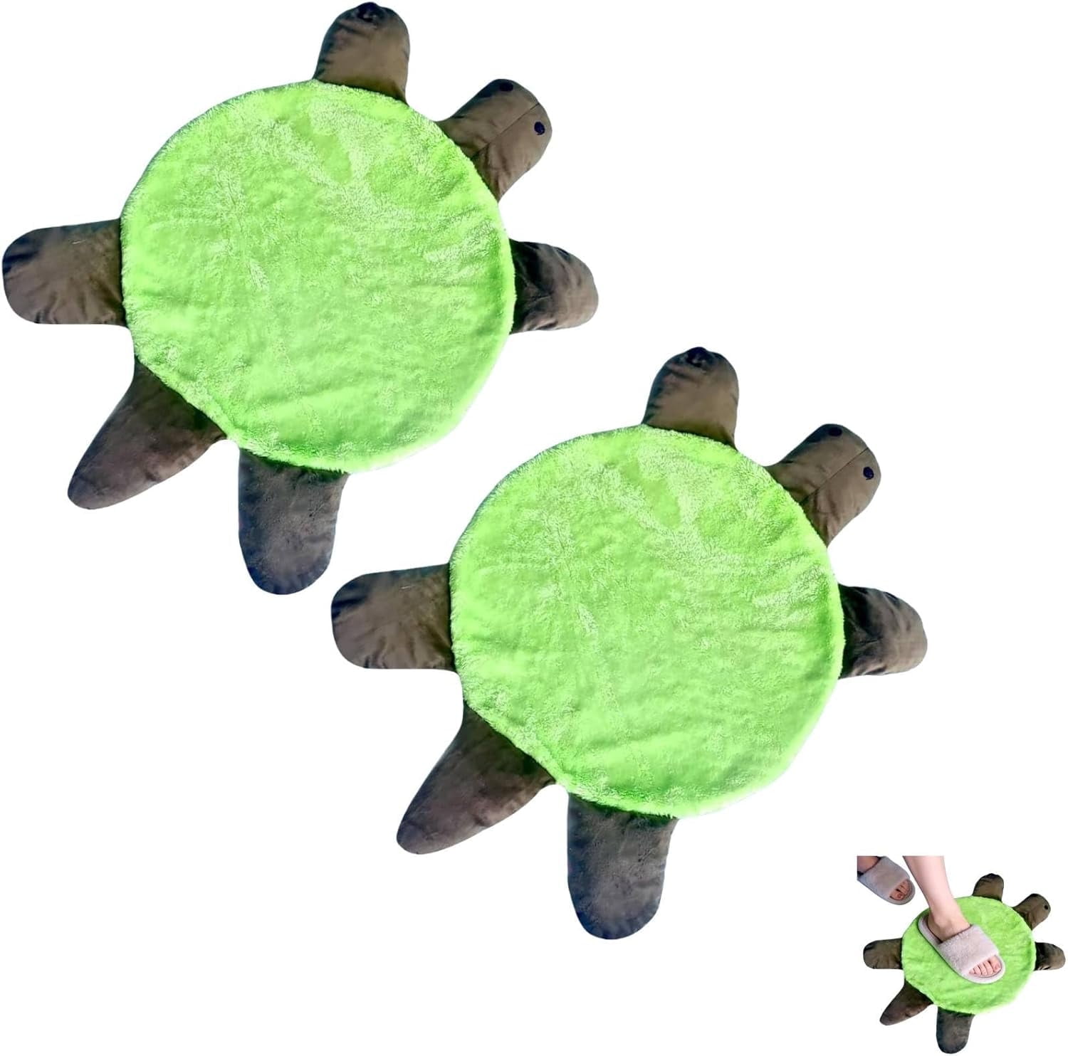 Floor Turtle Foot Mop Hands-Free Microfiber Floor Pad with Reusable ...