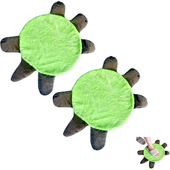 Floor Turtle Foot Mop Hands-Free Microfiber Floor Pad with Reusable ...