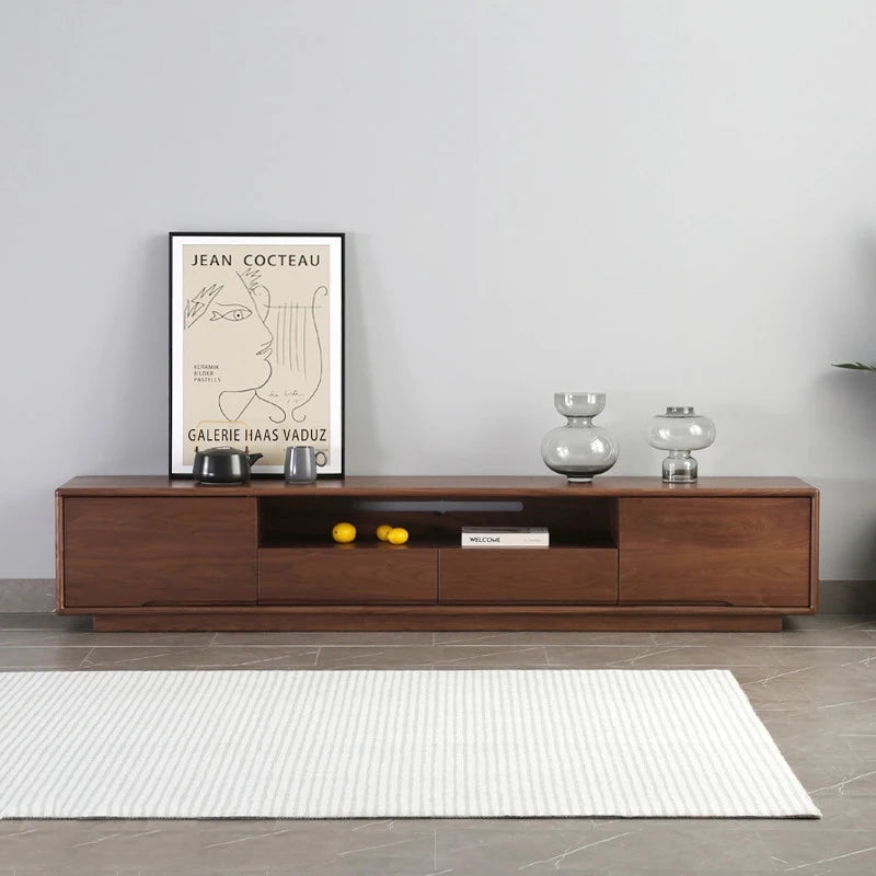 Floor Tv Stands Monitor Stand Media Console Standing Solid Wood Tv ...