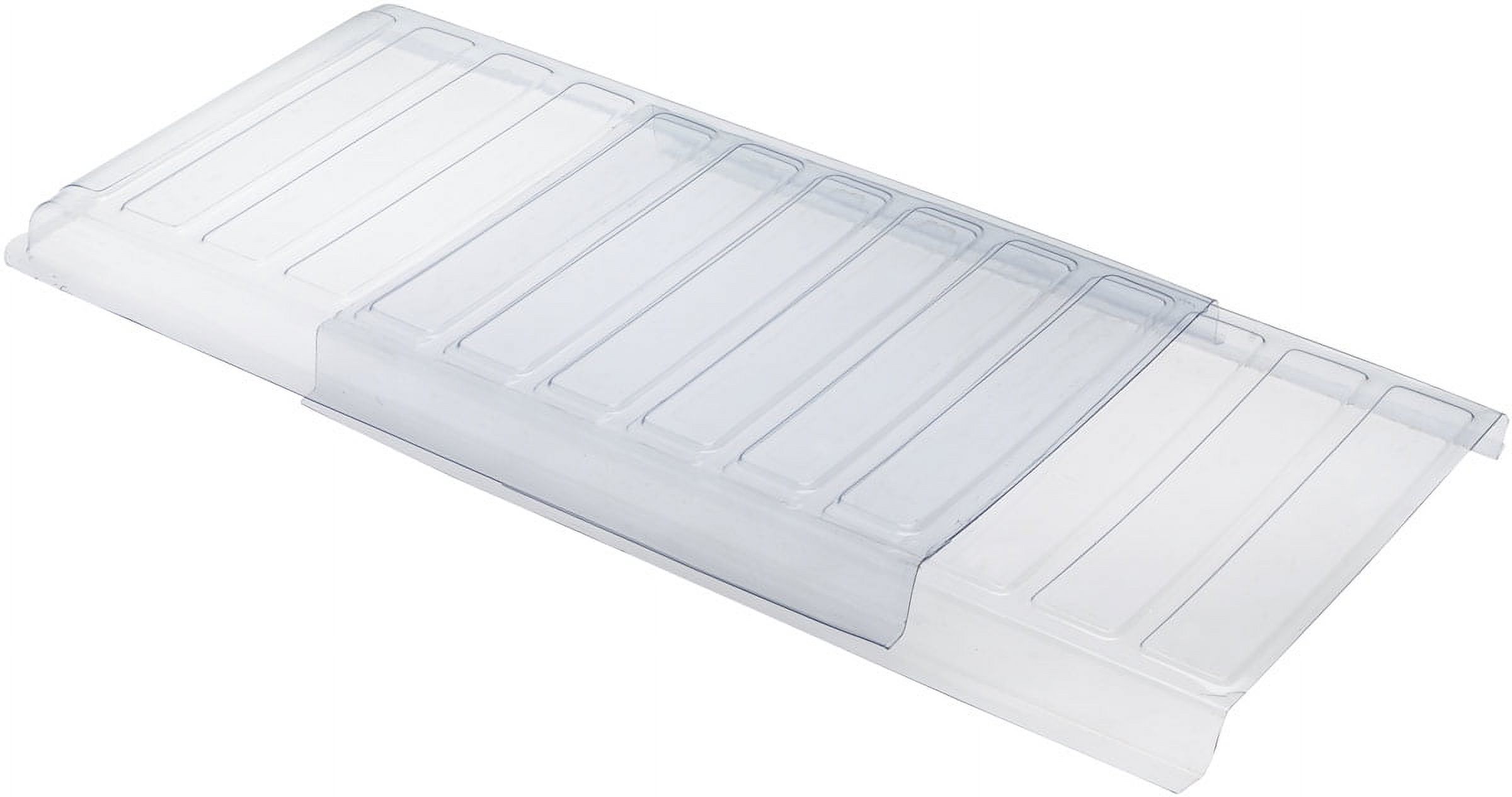 42"W x 19-1/4"H Triangle Surface Mount PVC Gable Vent 11/12 Pitch: Non ...