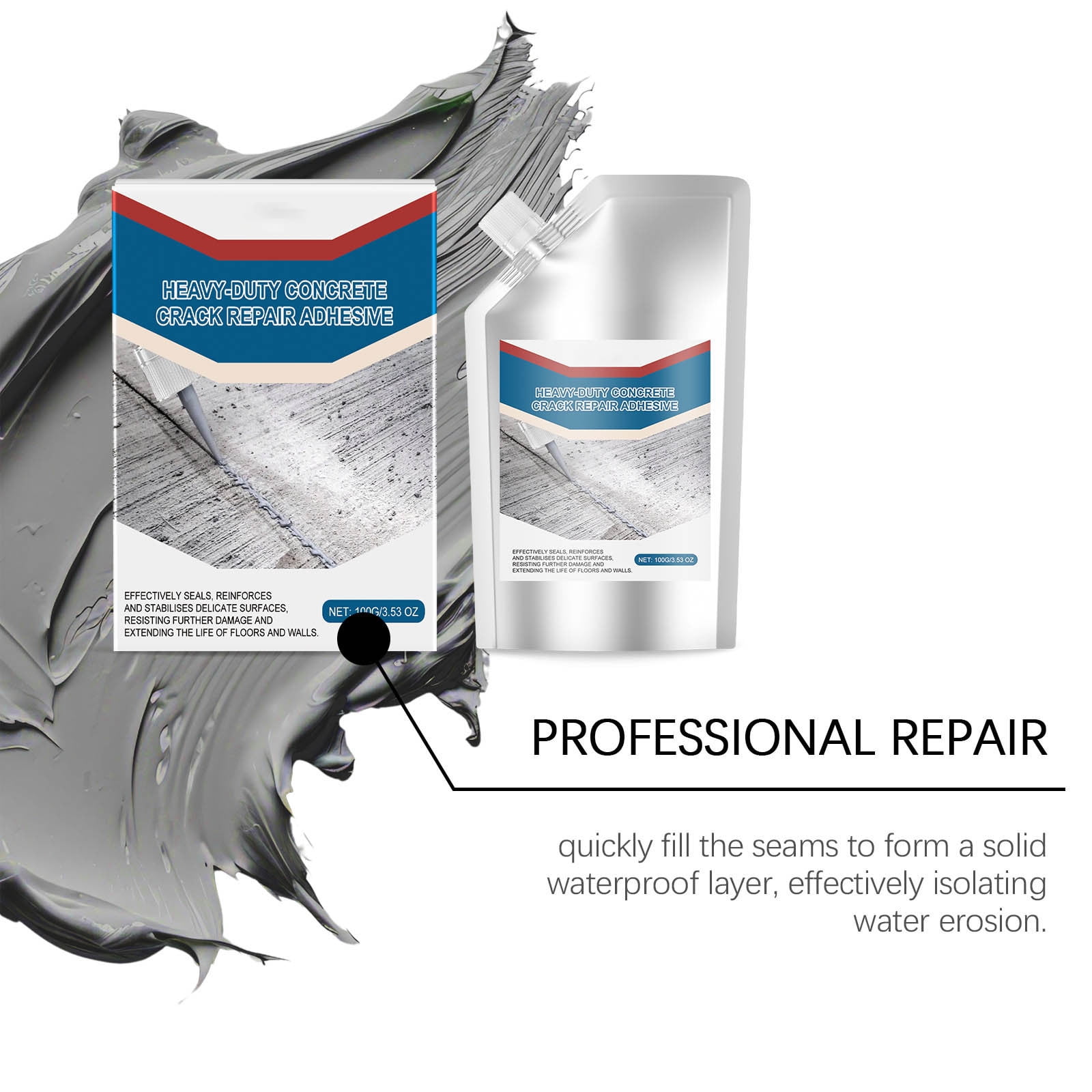 Floor Wall Crack Coating Decontamination Cleaning Glue Sealing ...