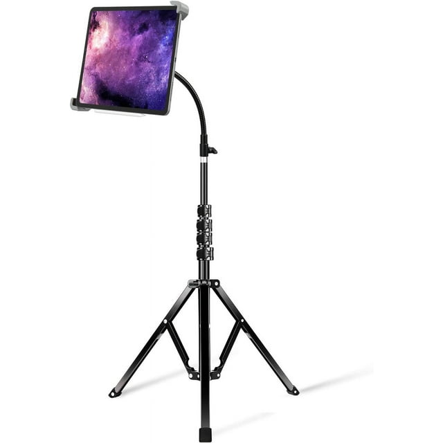 Floor iPad Pro Stand, 70" Gooseneck Tripod Stand for iPad Pro 12.9 inch ...