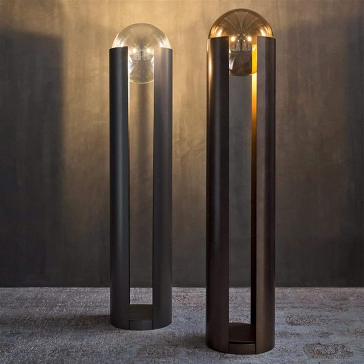 Floor lamp Black Floor Lamp Glass Ball LED Floor Lights for Bedroom ...
