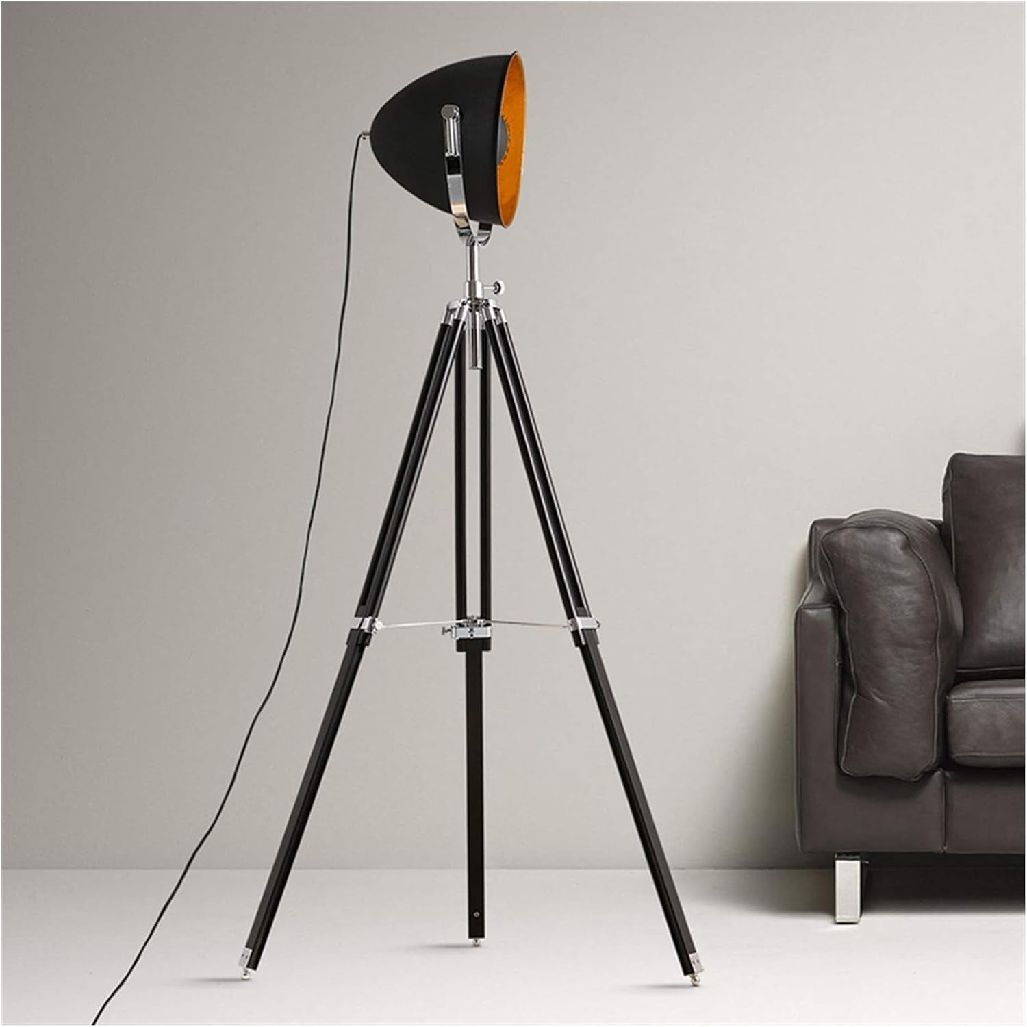 Floor lamp Creative Tripod Searchlight loft Country Industry Vintage ...