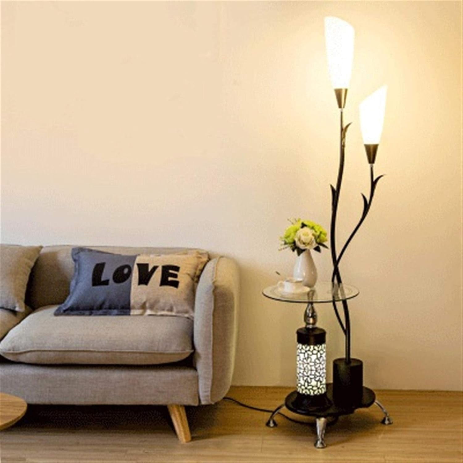 Floor lamp Desk Modern Bedroom Floor Light Living Room Standing Lamp ...