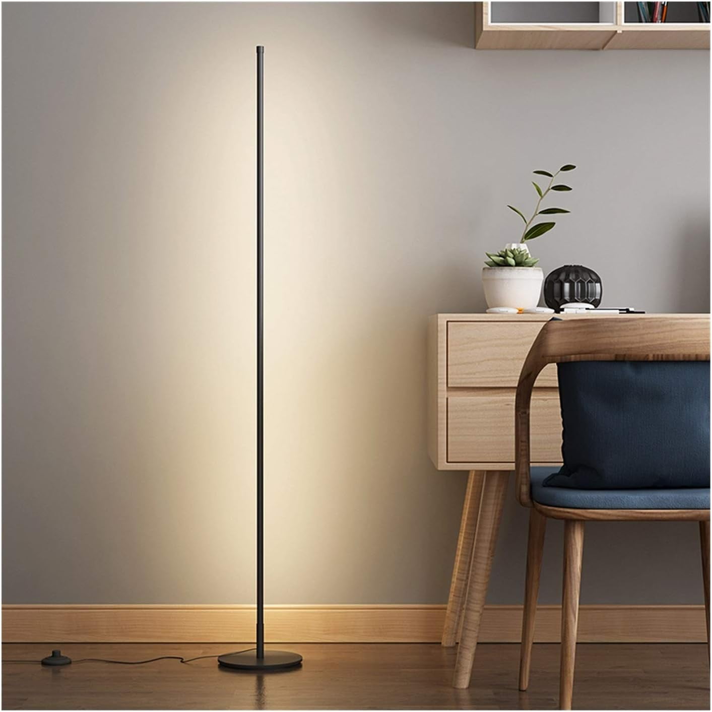 Floor lamp Nordic Minimalist LED Floor Lamp Bedroom Living Room ...