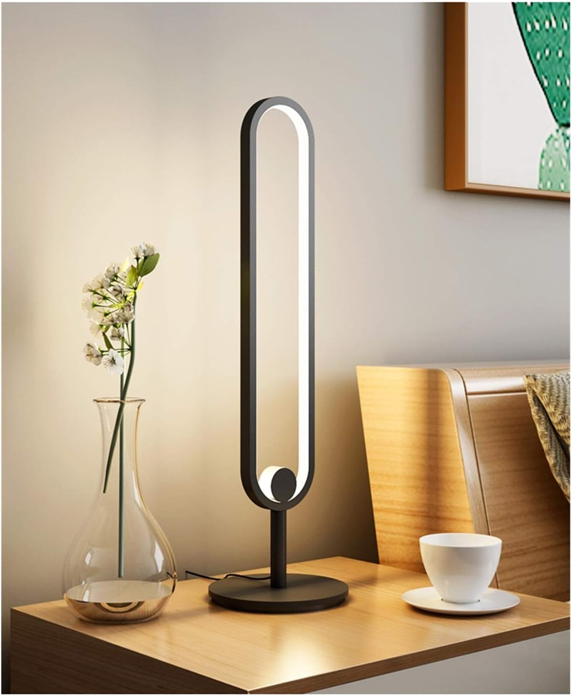 Floor lamp Nordic Minimalist LED Floor Lamp Bedroom Living Room ...