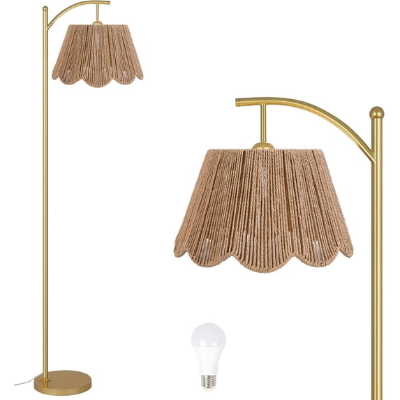 Floor lamp with remote control, living room arched floor lamp, hand ...