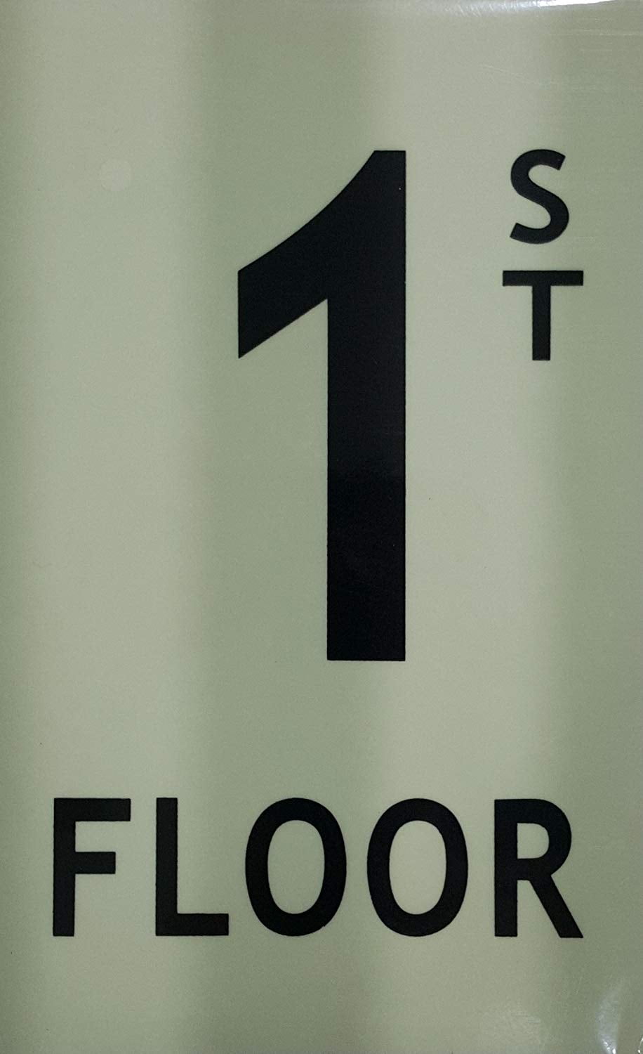 Floor number 1 Sign HEAVY DUTY / GLOW IN THE DARK "FLOOR NUMBER" SIGN ...