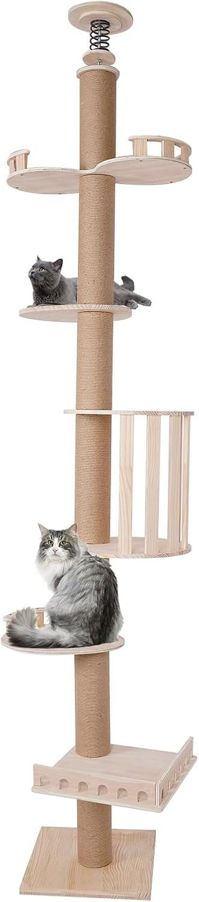 G3C31578LXlsdlvcnxz Floor to Ceiling Cat Tree 6-Tier Ceiling Cat Tree ...