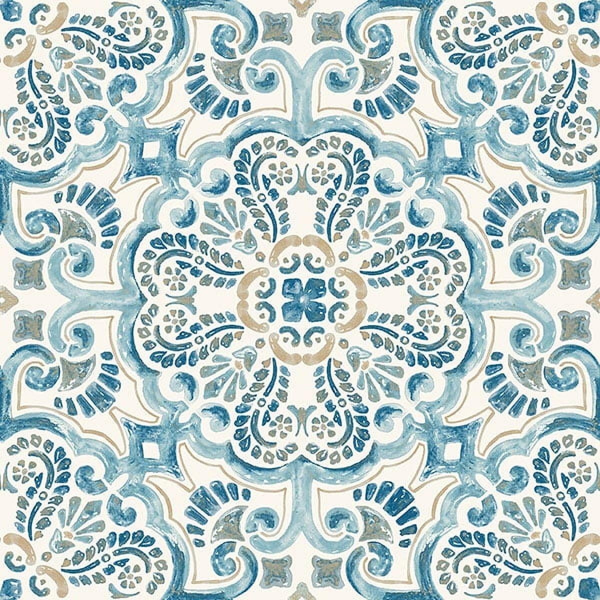 FloorPops Fontaine (5 Cartons-50 Tiles) Peel & Stick Floor Tiles - 50 ...