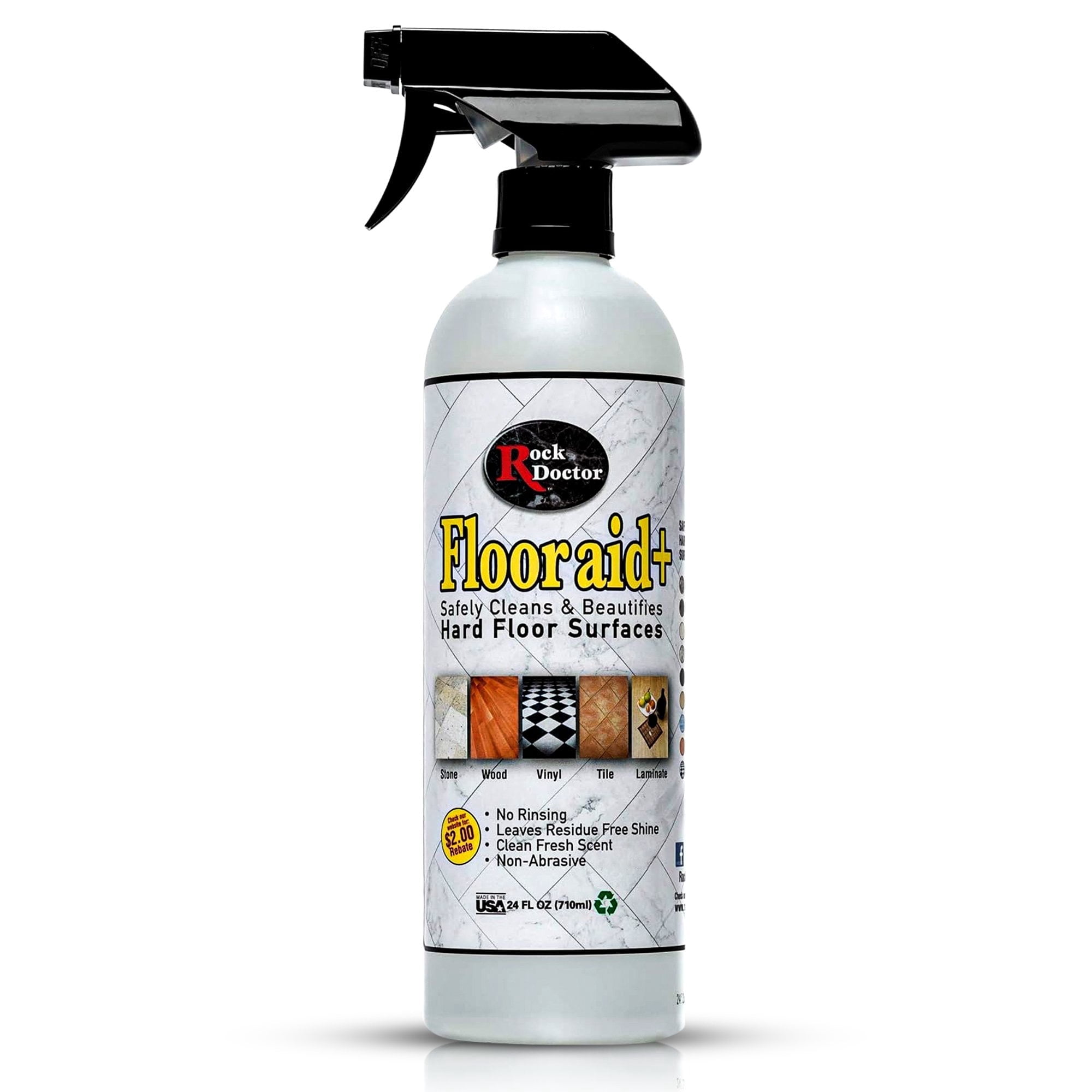 Flooraid Rock Doctor + Multi-Surface Laminate & Hardwood Floor Cleaner ...