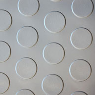 Rubber-Cal "Diamond-Plate Metallic" PVC Flooring - 2.5 mm x 4 ft x 4 ft ...