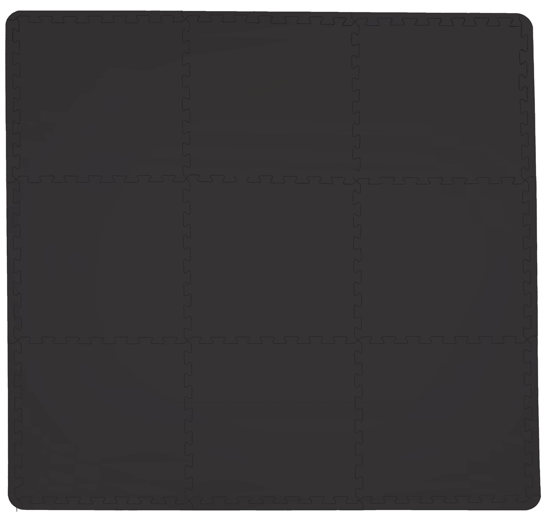 FloorPops Black Puzzle Interlocking Floor Tiles - Walmart.com