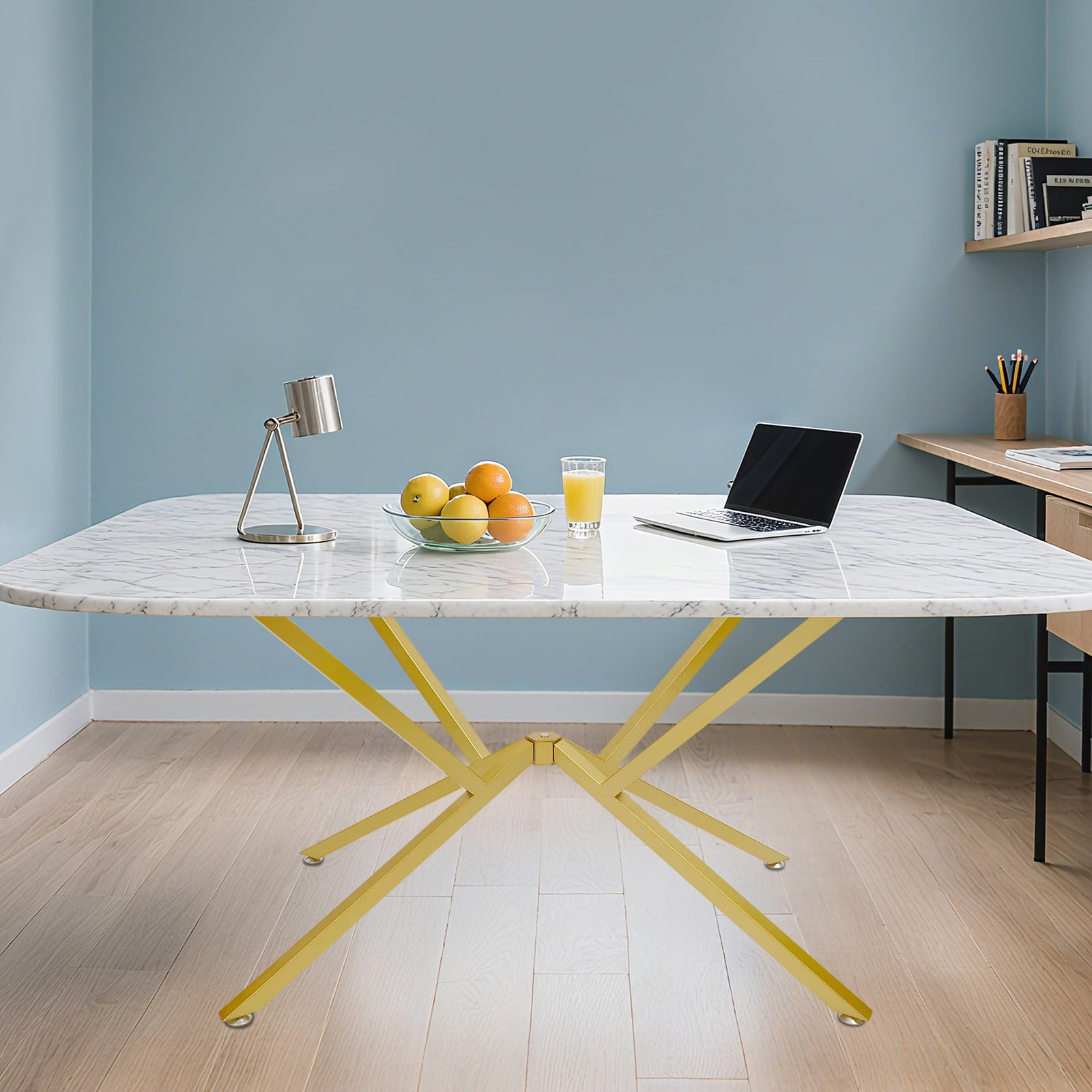 Floorstanding Metal Table Legs Table Crossed-leg Modern Table Legs Gold ...