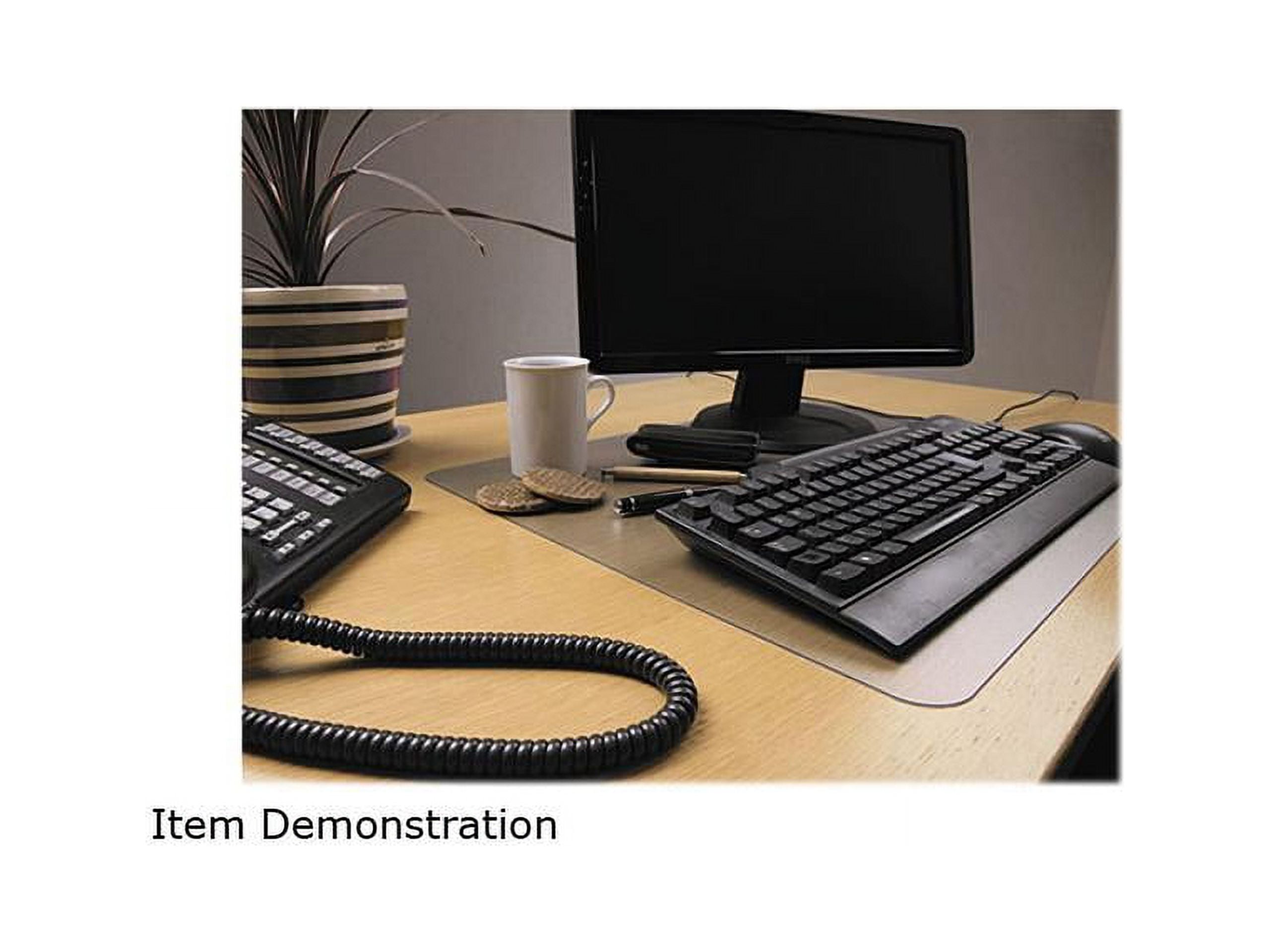 Desktex Anti-slip Polycarbonate Desk Pad Rectangle - 24" Width x 19 ...