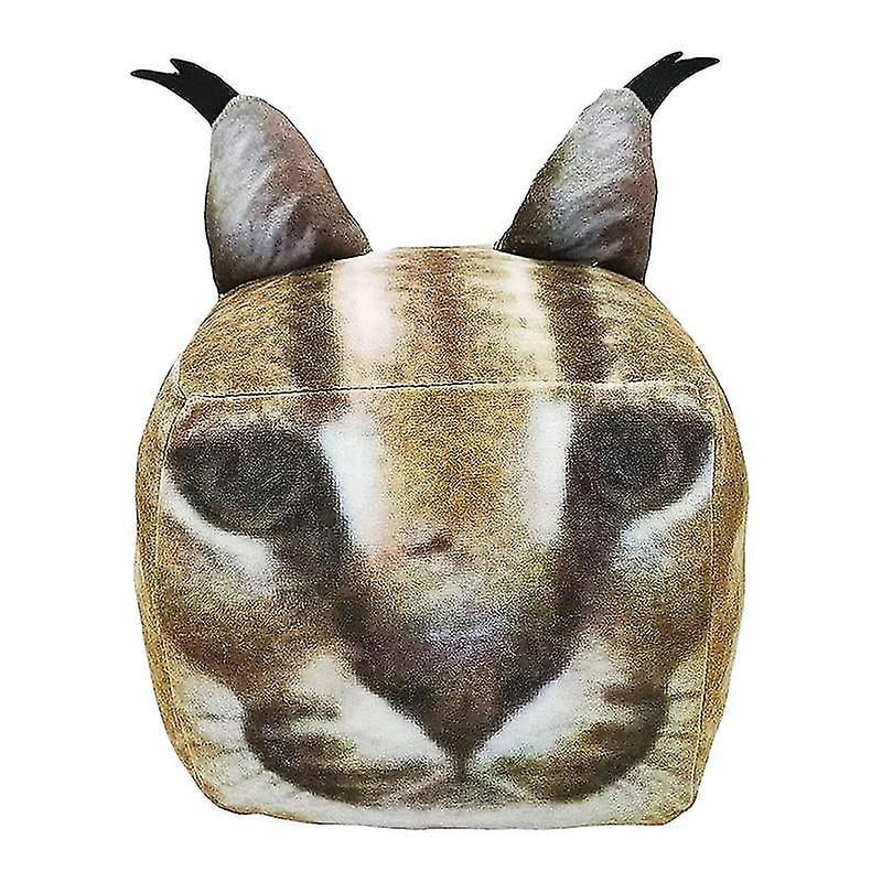 Floppa Plush Toy Cute Cartoon Cat Plushie Cube Square Stuffed Dolls For ...