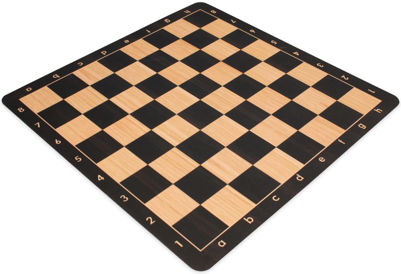 Floppy Chess Board - MMF7 Macassar Ebony & Maple Squares with Alpha ...