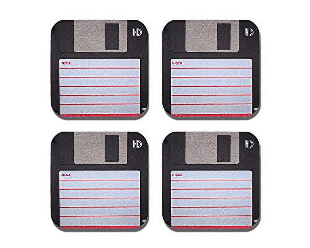 Floppy Disc Coasters - Neoprene - 4 Piece Set - Neurons Not Included ...