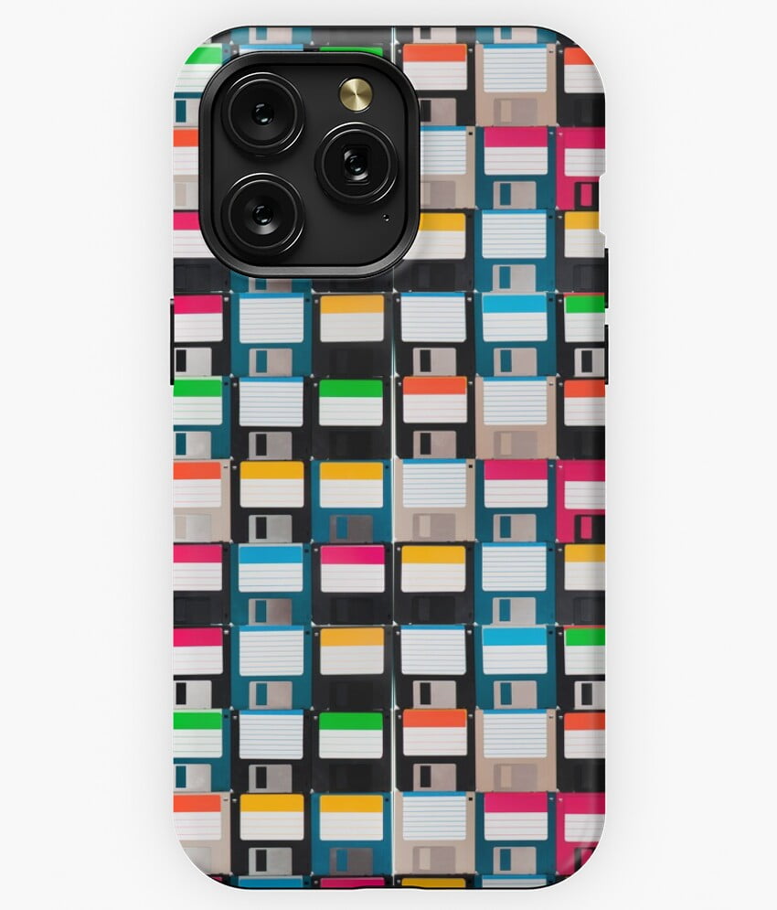Floppy Disks Retro 90s Computer Technology A10652 Phone Case for iPhone ...