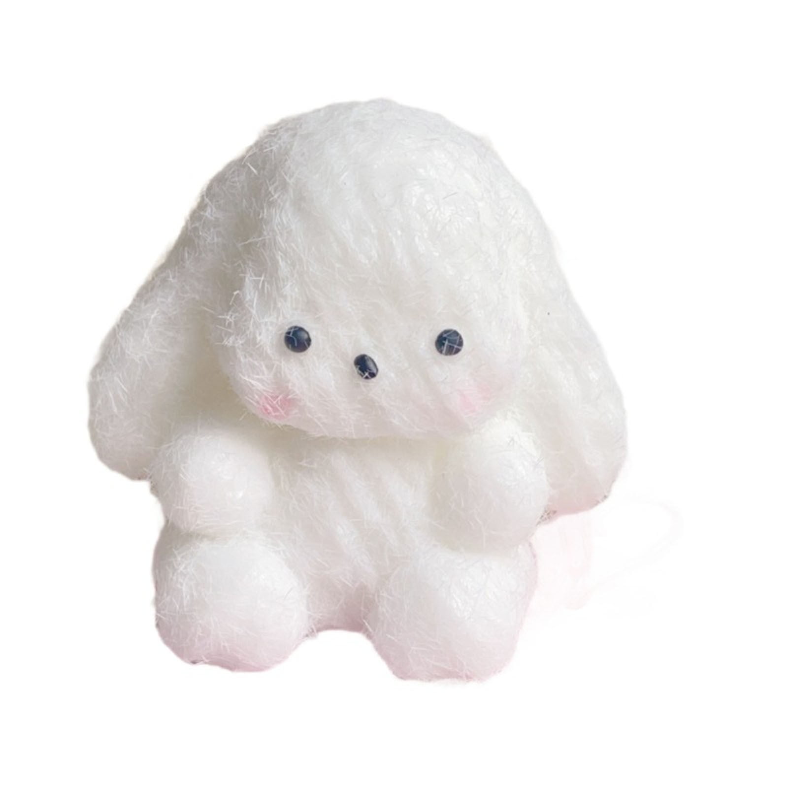 Floppy Ear Rabbit Squish Toy Silica Gel Animal Stress Relief Fidget For ...